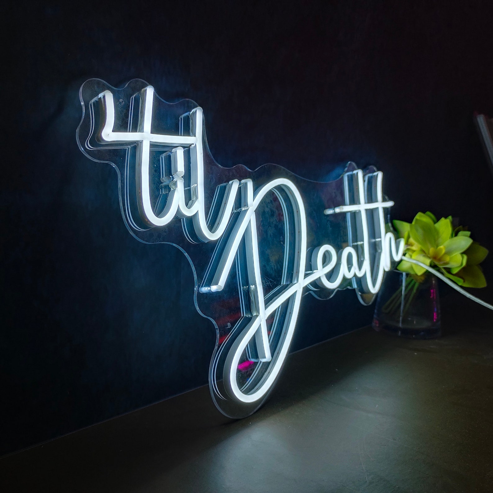 Big Sale-Til Death Neon Sign LED Neon SignHome DecorWedding | Etsy