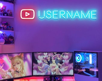 Neon Sign Youtube - Etsy