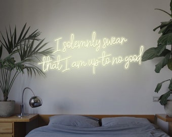 I Solemnly Swear That I Am up to No Good Neon Sign - Etsy