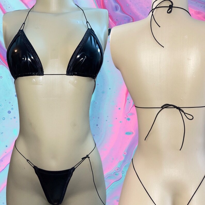 SHINY VINYL Micro Bikinis - Etsy