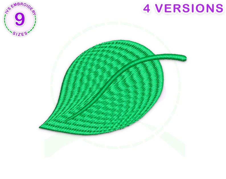 Leaf Embroidery Design Oak Leaf Machine Embroidery Leaf - Etsy