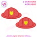 Fireman Hat Applique Embroidery Design, Fireman Embroidery, Fireman Hat ...