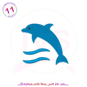 Dolphin Embroidery Design, Fish Machine Embroidery,dolphin Embroidery ...
