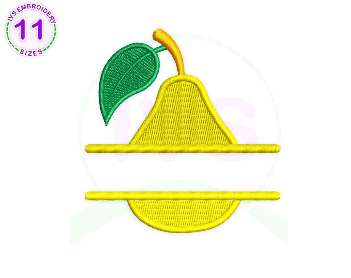 Pear Embroidery Design Farm Machine Embroidery Pear Pattern | Etsy