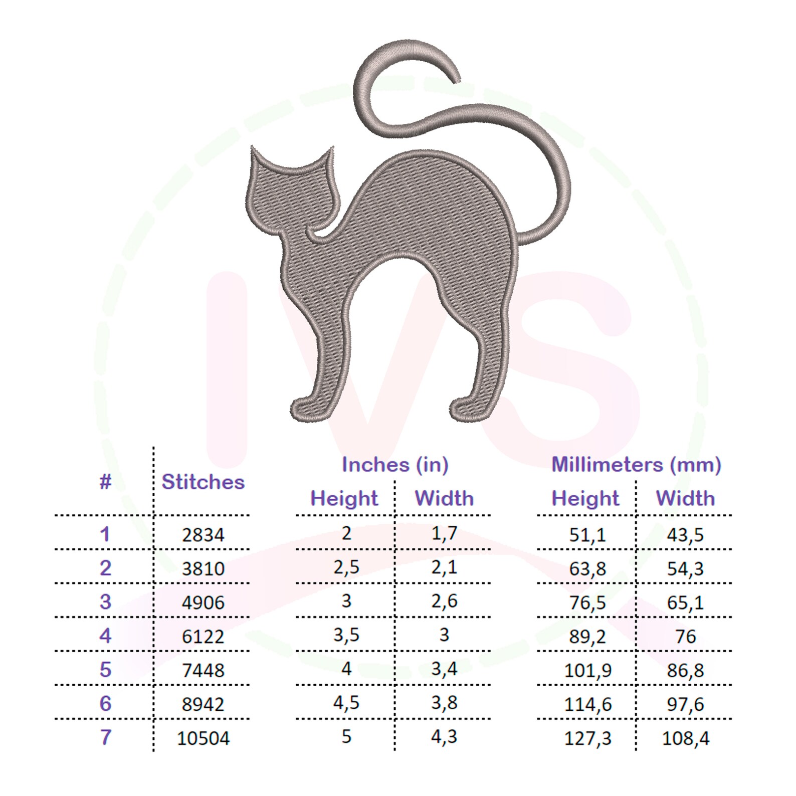 Cat Embroidery Design: Kitty Machine Pattern (digital Download) - Etsy