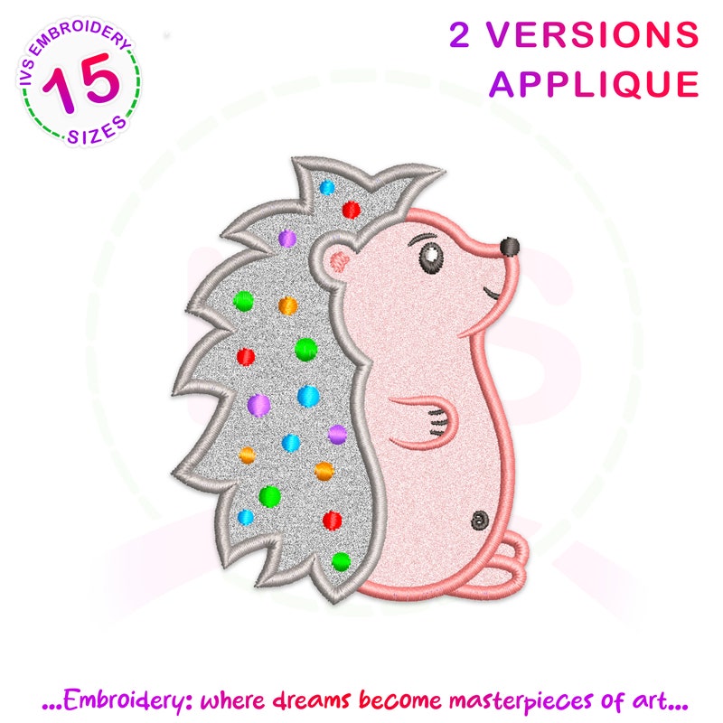 Hedgehog Applique - Etsy