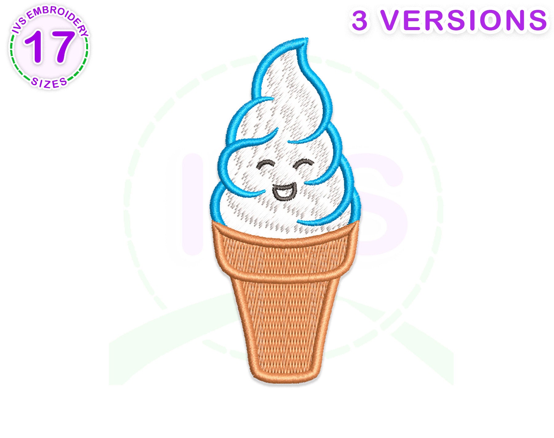 Ice-cream Embroidery Design Ice-cream Embroidery Ice-cream - Etsy