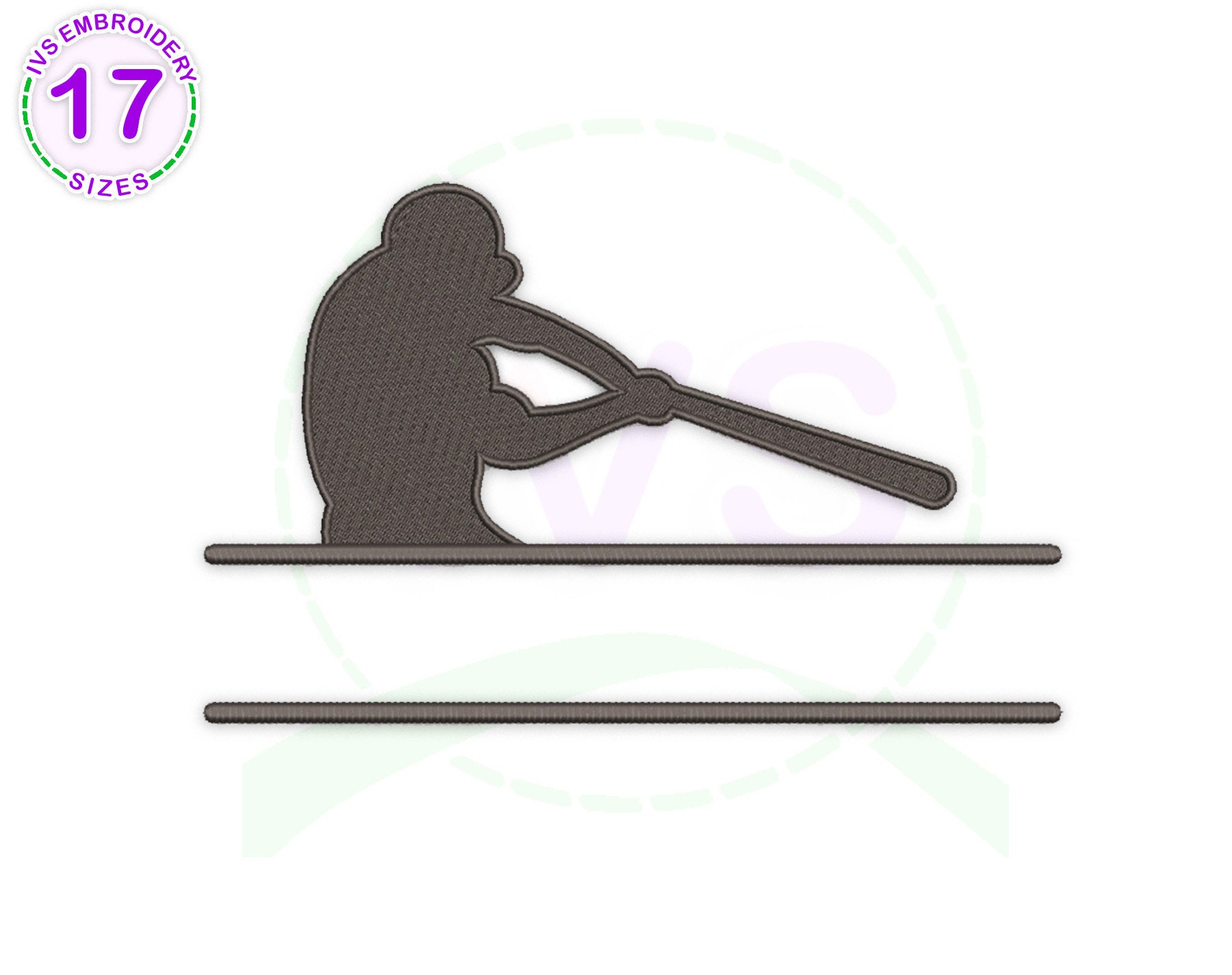 Baseball Player Monogram Embroidery Design Sport Embroidery | Etsy