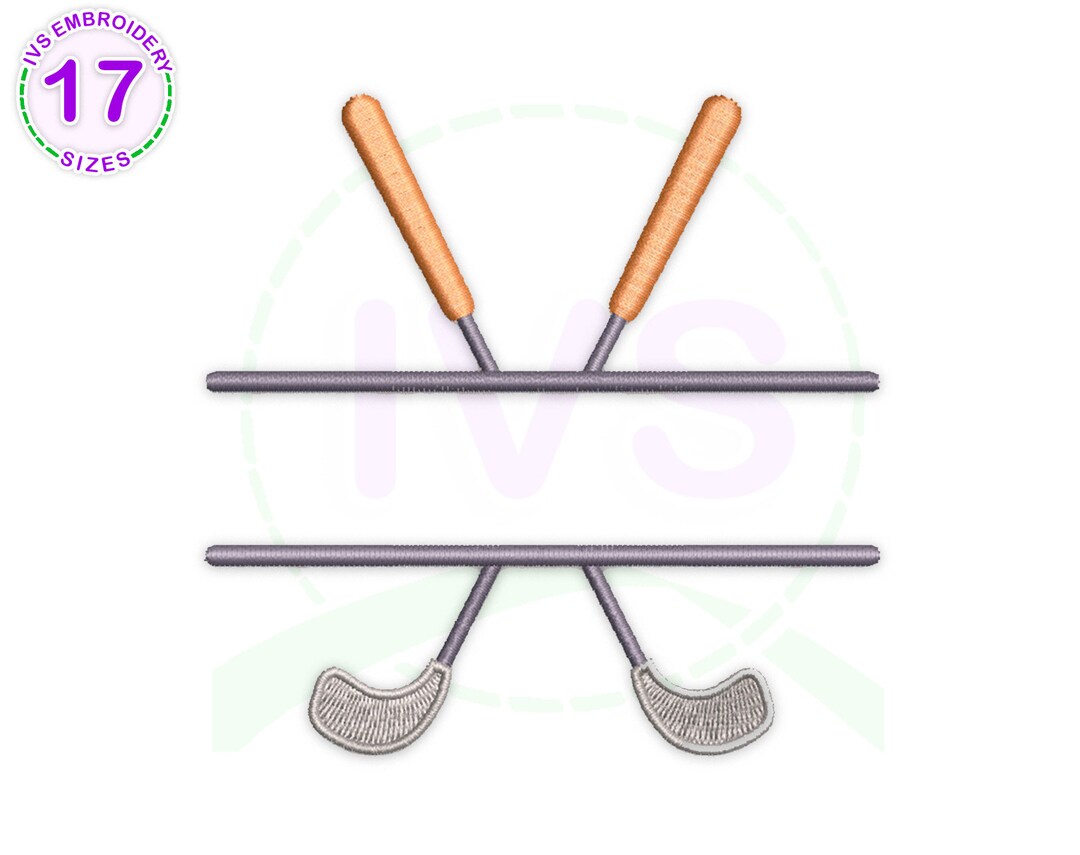 Golf Monogram Embroidery Design Golf Club Machine - Etsy