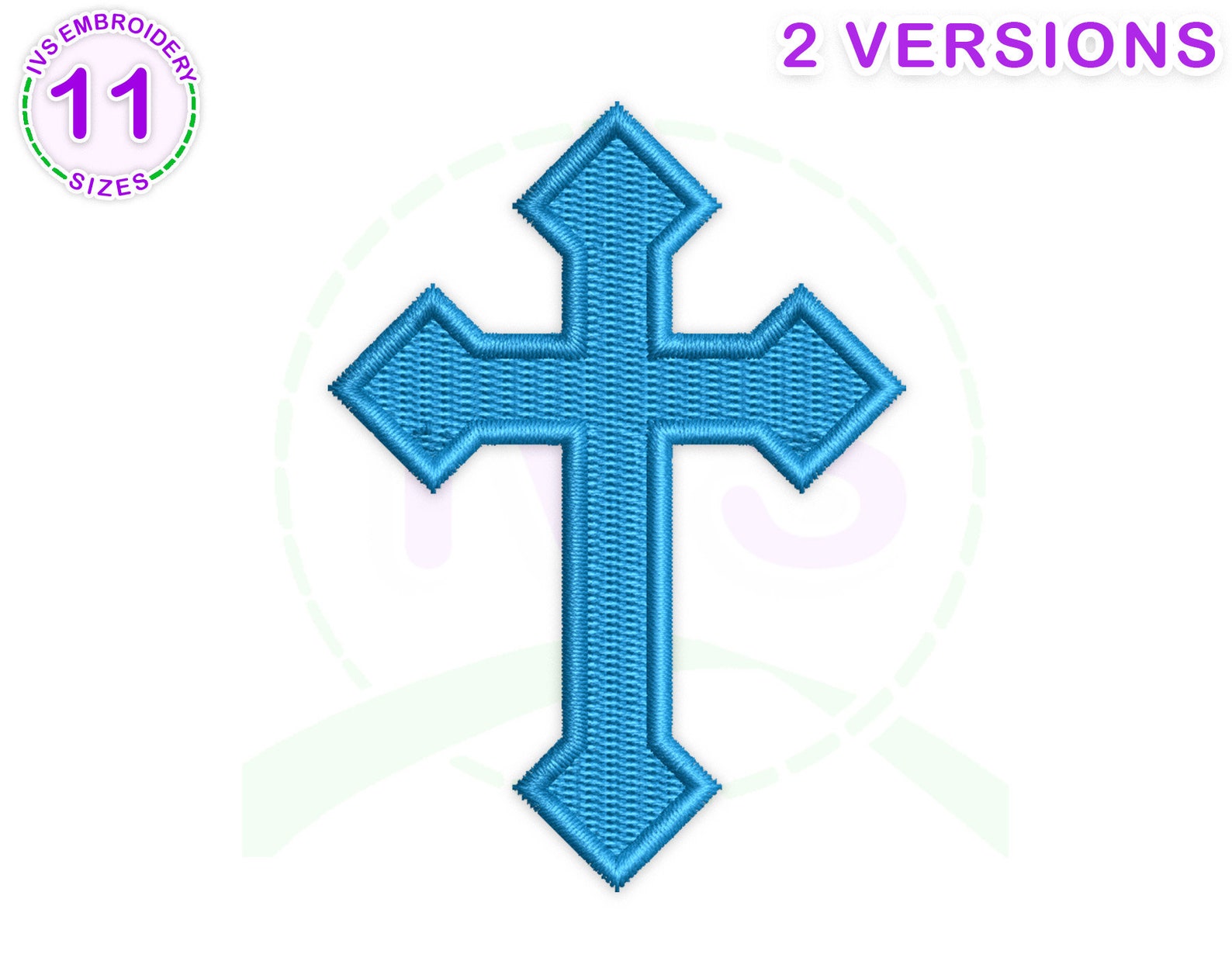 Cross Embroidery Design Christian Machine Embroidery Cross | Etsy