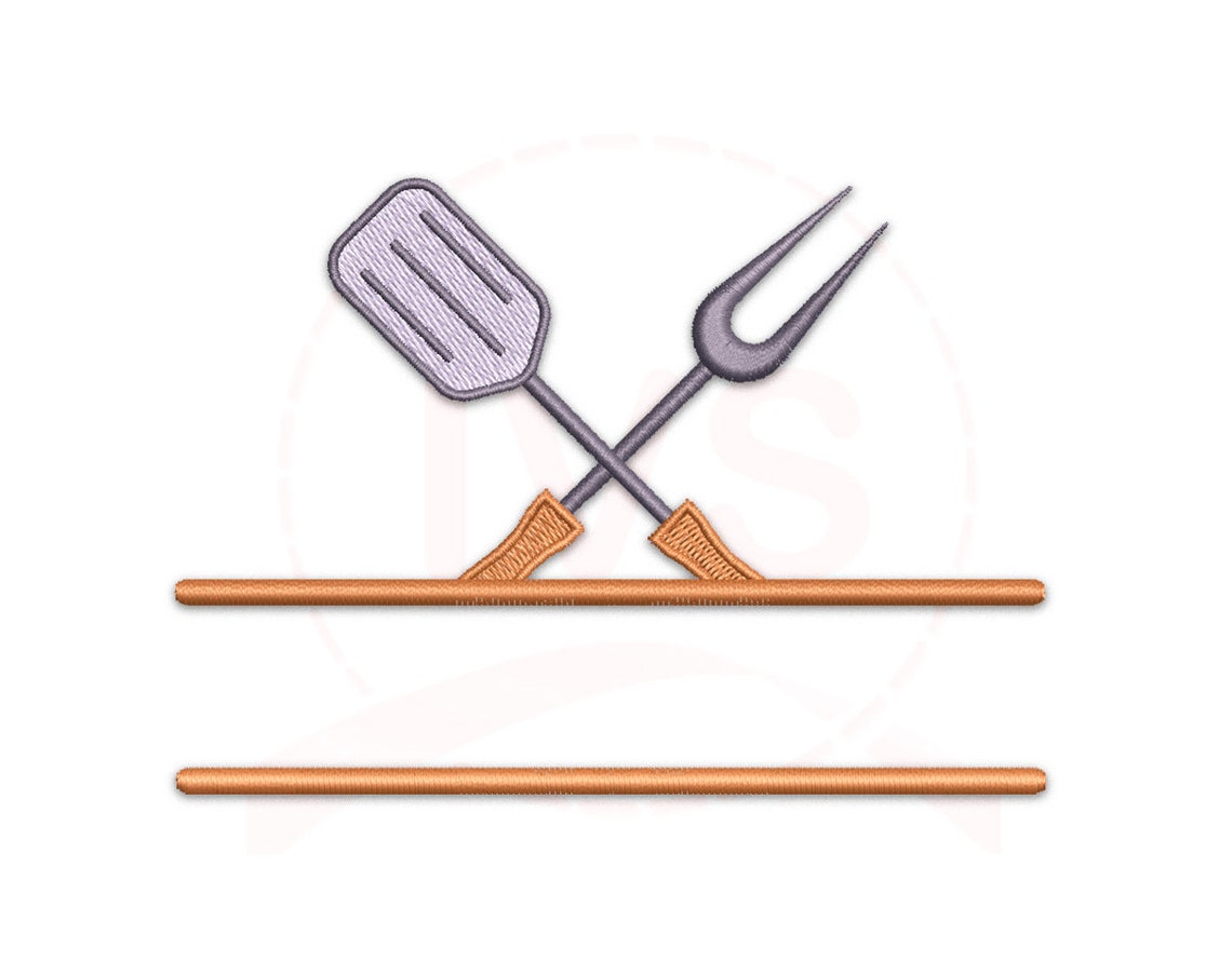 Grill Tools Monogram Embroidery Design BBQ Machine - Etsy