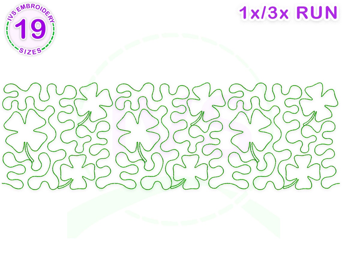 Clover Quilting Embroidery Design Clover Quilting Block | Etsy