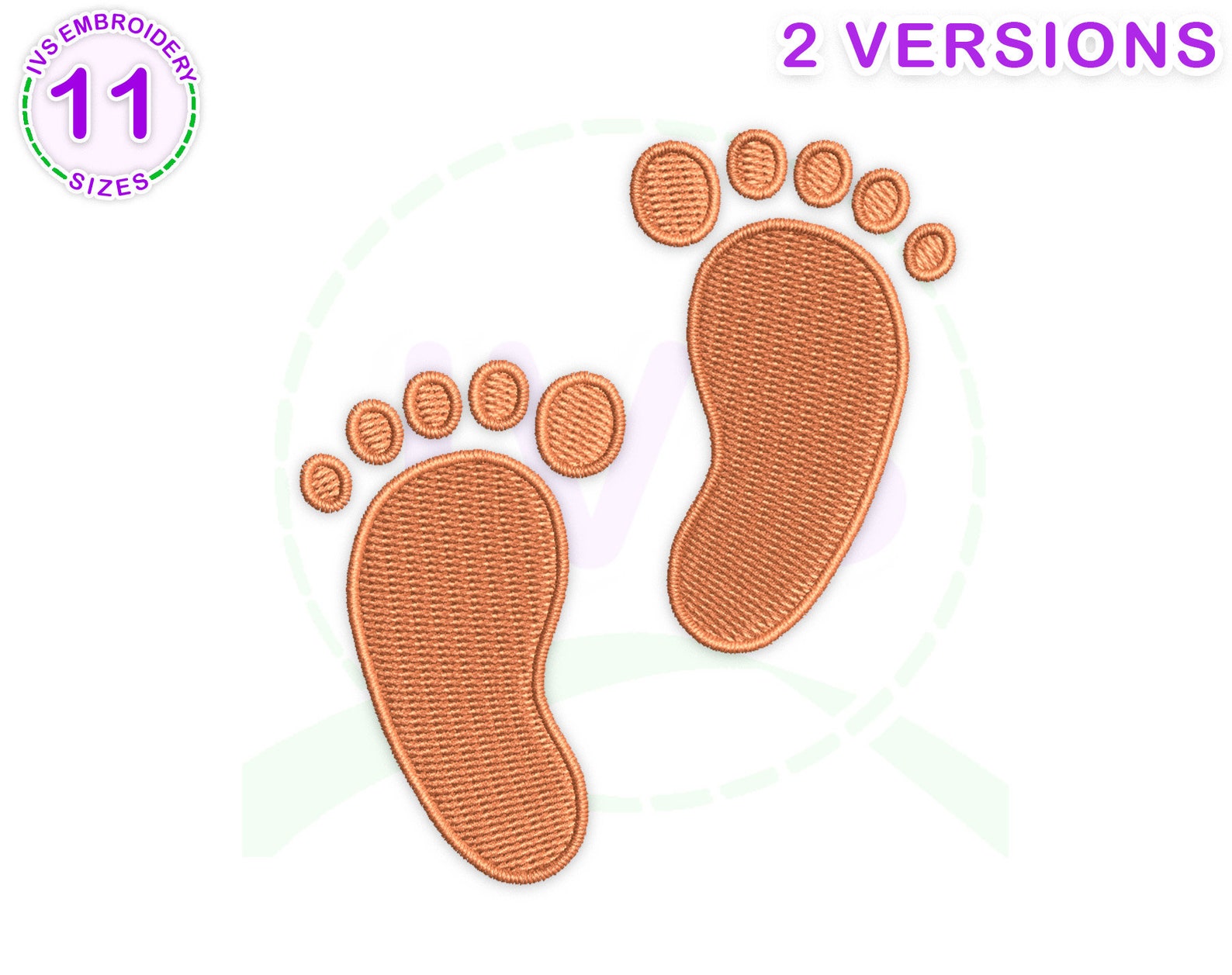 Feet Embroidery Design Baby Feet Machine Embroidery Feet | Etsy