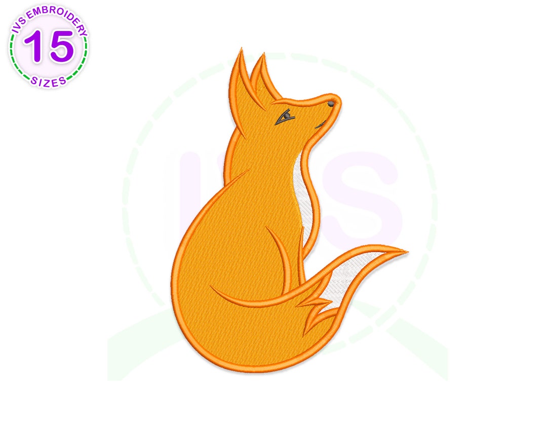 Fox Embroidery Design Pup Machine Embroidery Fox Embroidery - Etsy