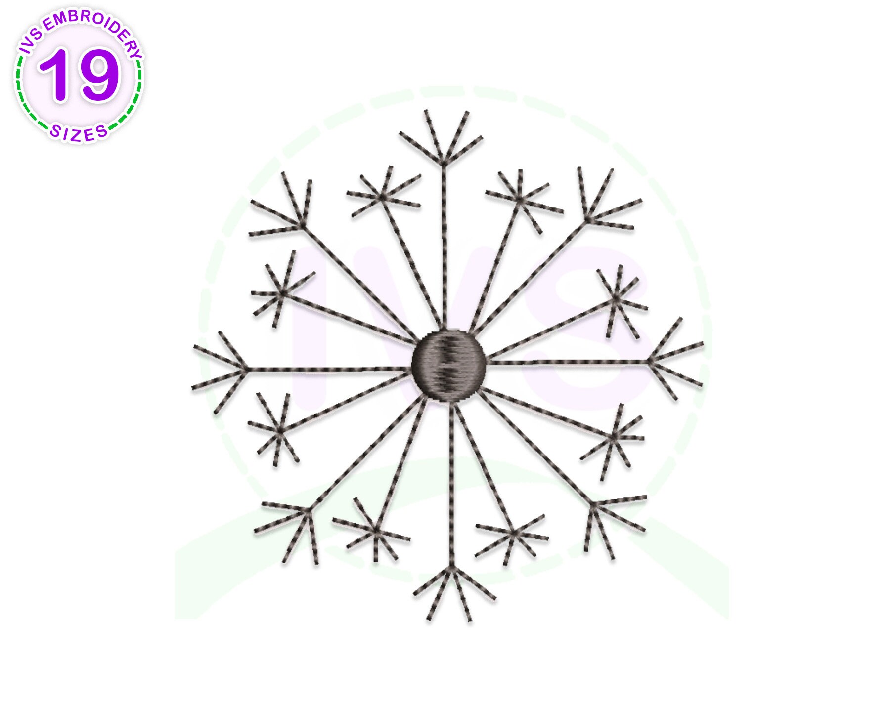 Dandelion quilting embroidery design Dandelion quilting | Etsy