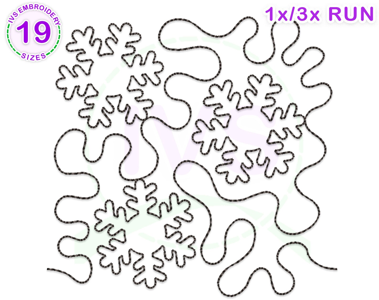 Snowflake Quilting Embroidery Design Pumpkin Quilting Block - Etsy