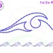 Wave Quilting Embroidery Design Wave Quilting Block Waves - Etsy