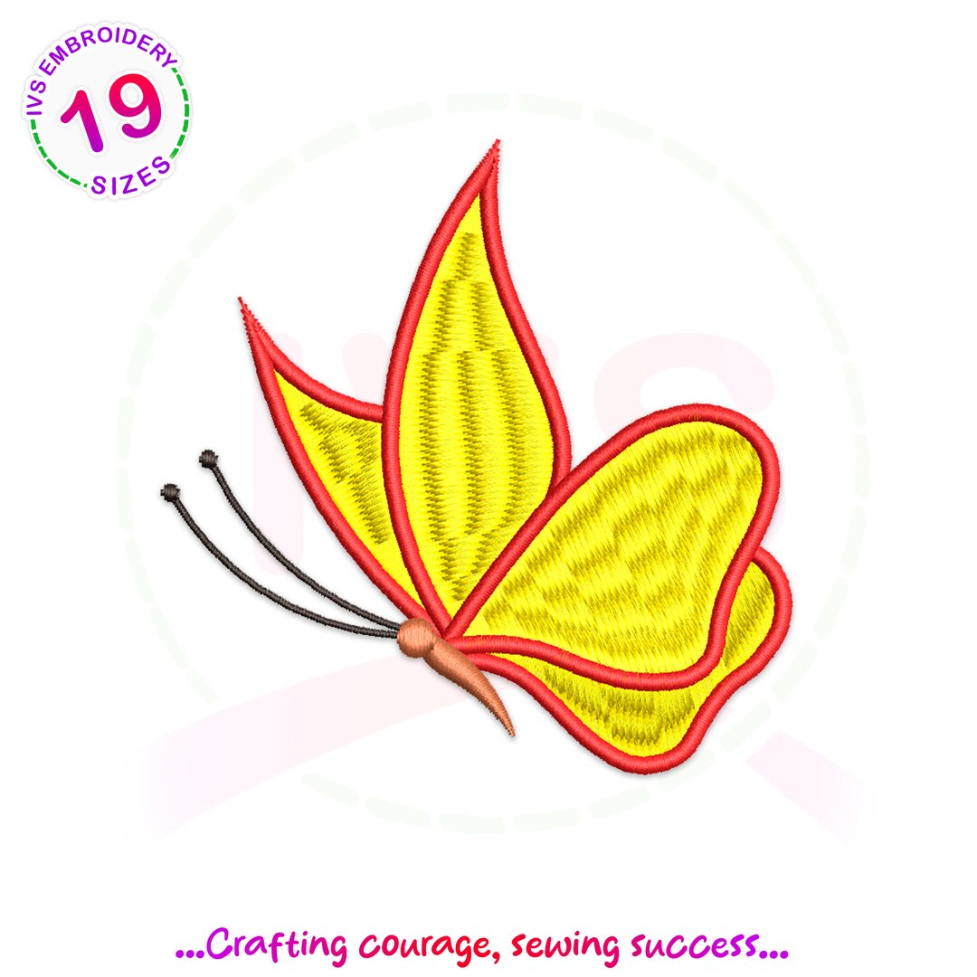 Butterfly Embroidery Design, Butterfly Embroidery, Butterfly Embroidery ...