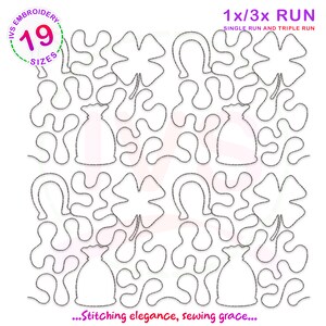 St Patrick Quilting Embroidery Design, St Patrick Quilting Block, Money ...