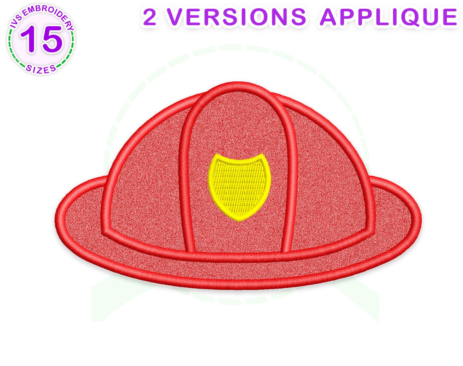 Fireman Hat Applique Embroidery Design Fireman Embroidery - Etsy