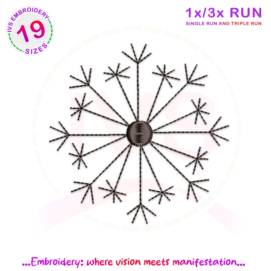 Dandelion Quilting Embroidery Design, Dandelion Quilting Block ...