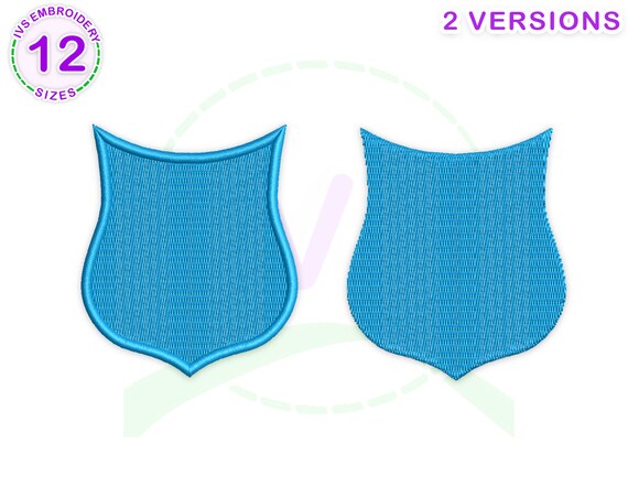 Police Shield Embroidery Design Police Shield Machine | Etsy