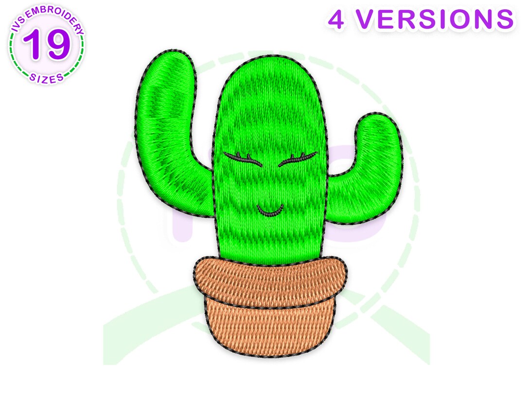 Cactus Embroidery Design Nature Machine Embroidery Cactus - Etsy