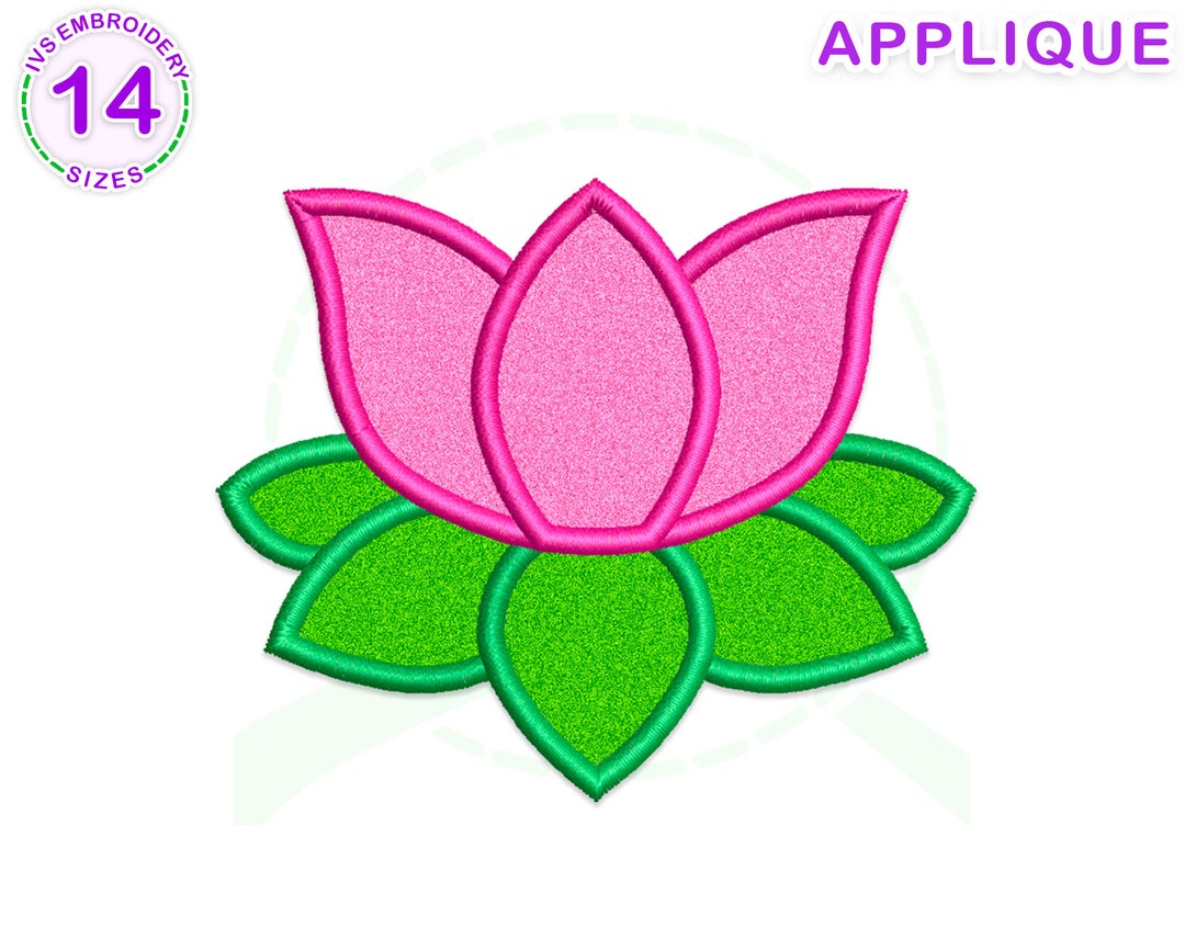 Flower Applique Embroidery Design, Flower Machine Embroidery, Flower ...