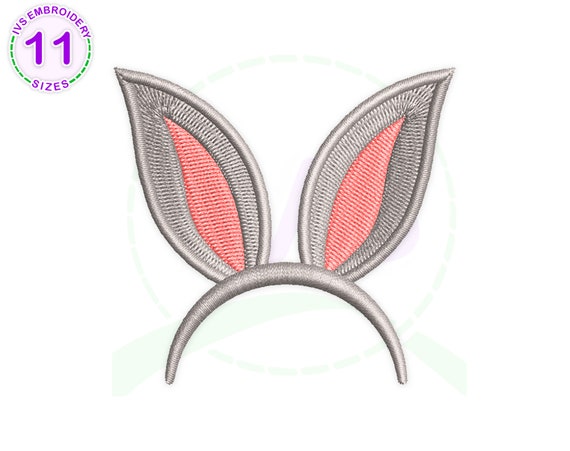 Bunny Ears Embroidery Design Rabbit Embroidery Bunny Ears | Etsy