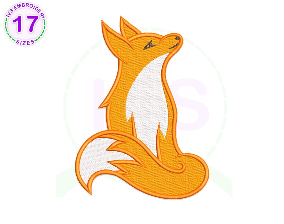 Fox Embroidery Design Pup Machine Embroidery Fox Embroidery - Etsy