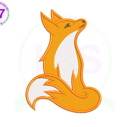 Fox Embroidery Design Machine Designs in the Hoop Pes File - Etsy