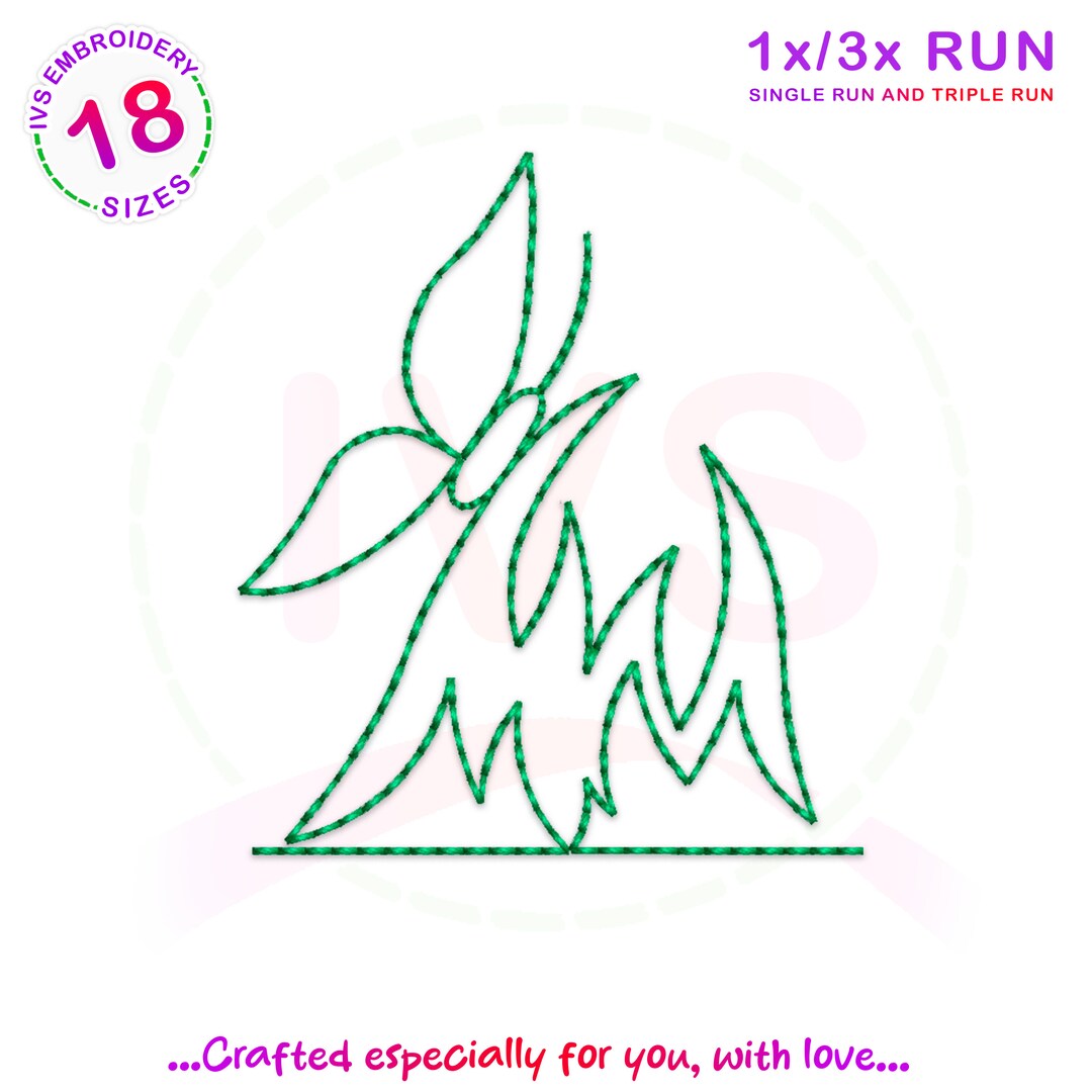 Grass Quilting Embroidery Design, Grass Quilting Block, Summer Quilting ...