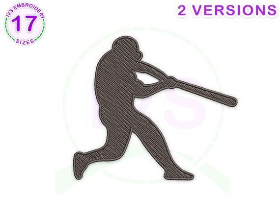 Baseball Player Embroidery Design Sport Embroidery Baseball - Etsy