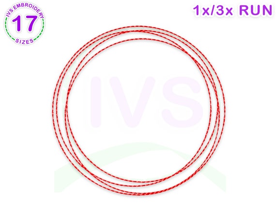 Circle Stitch Frame Embroidery Design Shape Embroidery - Etsy