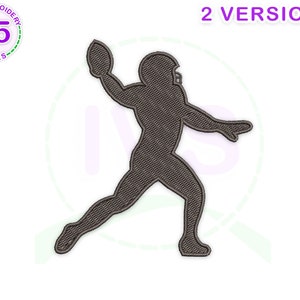 Football Player Embroidery Design Sport Embroidery Football - Etsy