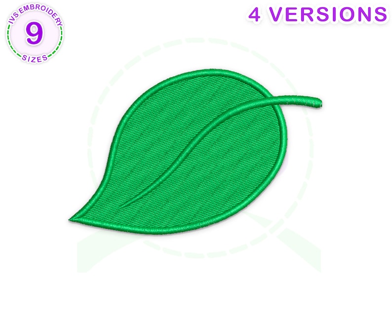 Leaf Embroidery Design Oak Leaf Machine Embroidery Leaf - Etsy