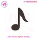 Music Note Embroidery Design, Music Embroidery, Music Note Embroidery ...