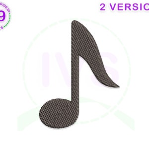 Music Note Embroidery Design Music Embroidery Music Note - Etsy