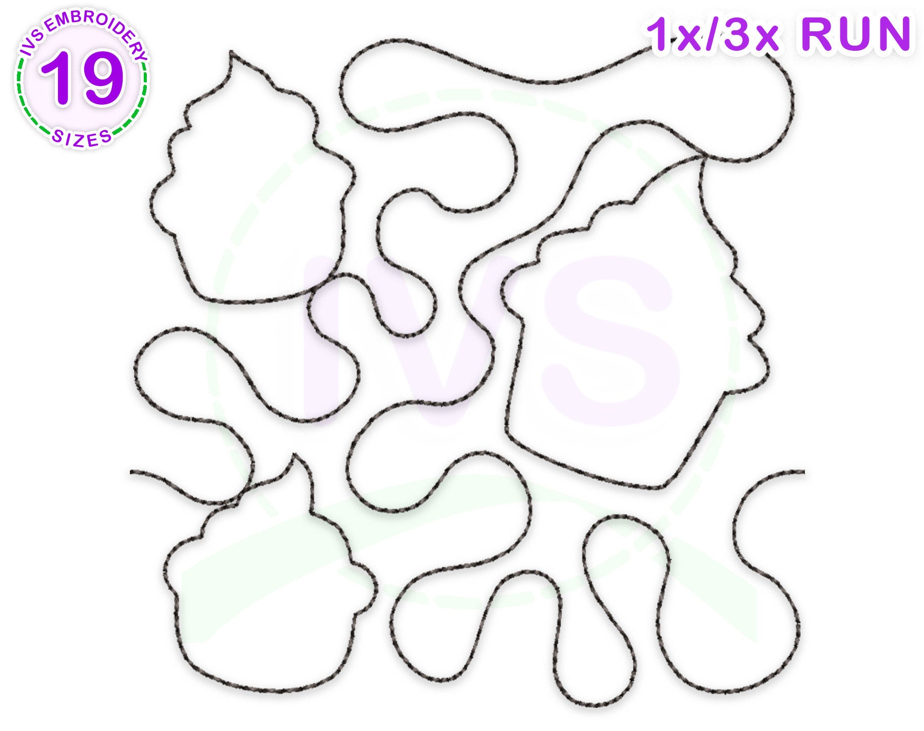 Cupcake Quilting Embroidery Design Cupcake Quilting Block | Etsy