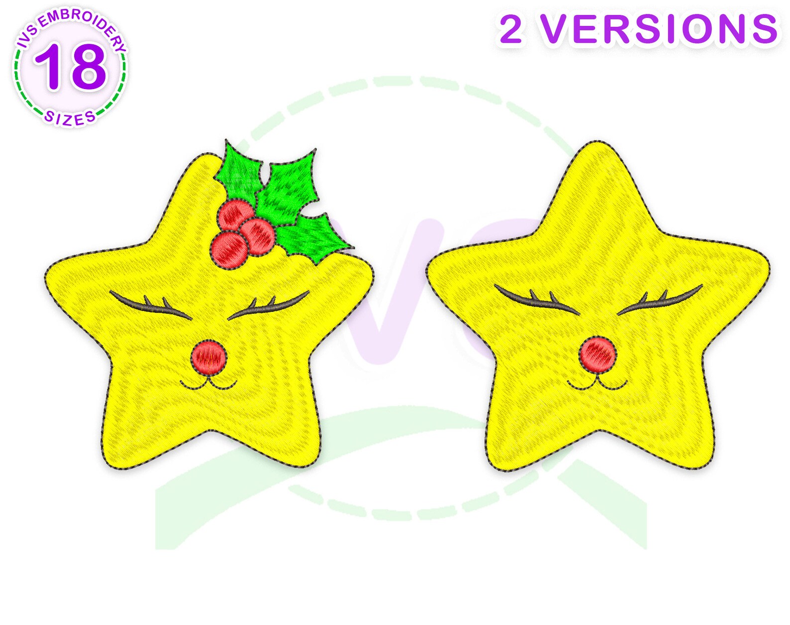 Star Embroidery Design Christmas Machine Embroidery Star | Etsy