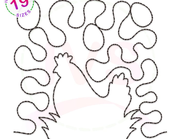 Quilt Chicken Wire Machine Embroidery Design, Embroidery Designs ...