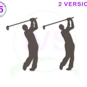 Golf Player Embroidery Design Sport Machine Embroiderygolf - Etsy