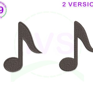 Music Note Embroidery Design Music Embroidery Music Note - Etsy