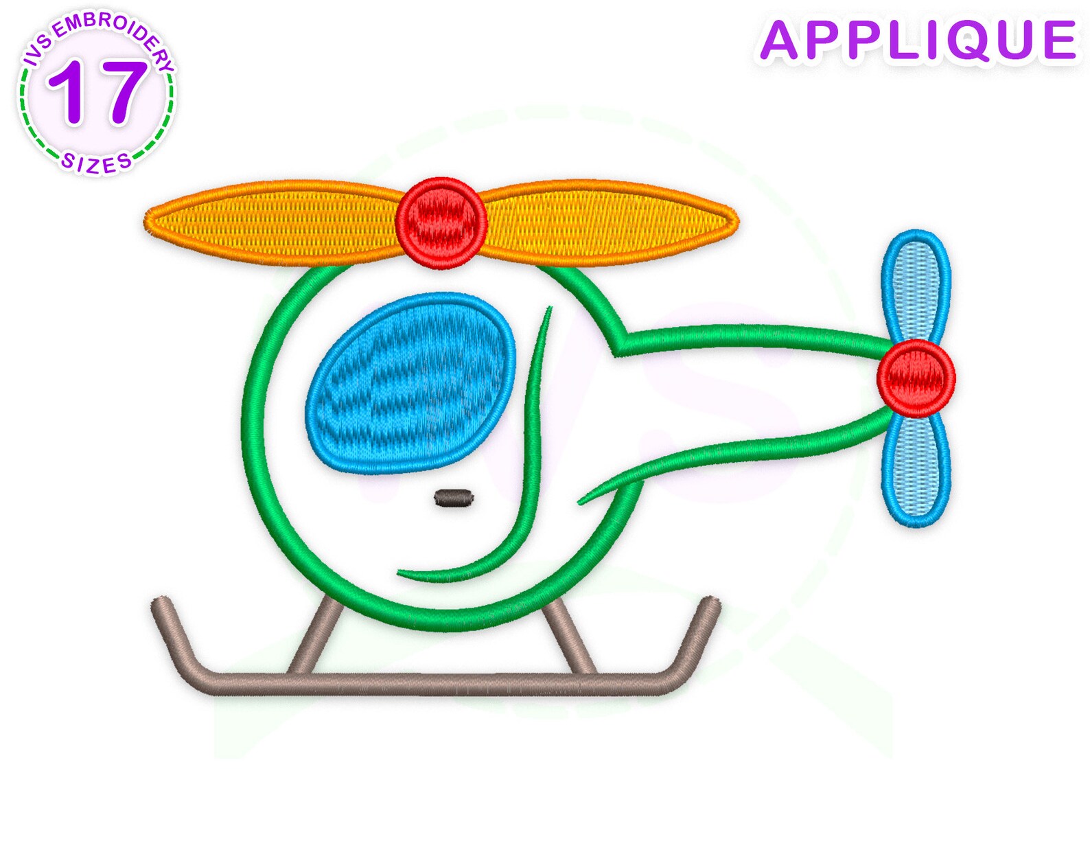 Helicopter Applique Embroidery Design Plane - Etsy