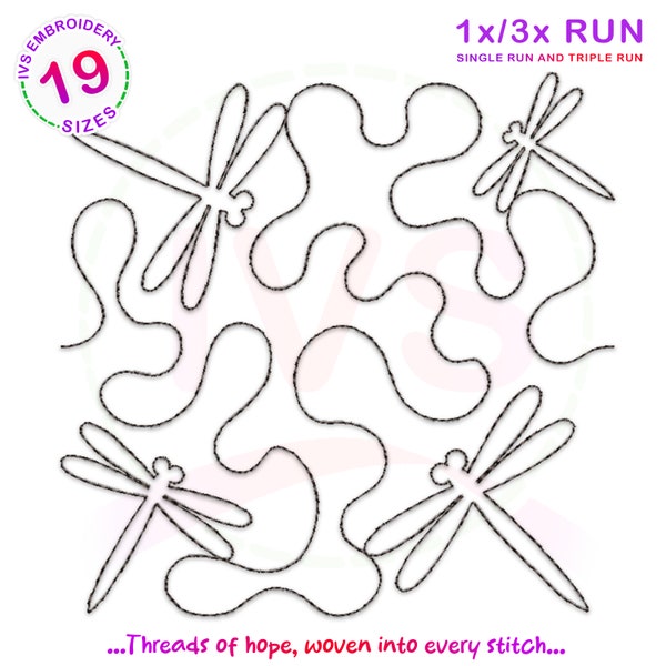 Dragonfly Quilt Pattern - Etsy