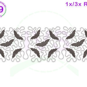 Bat Quilting Embroidery Design, Bat Quilting Block, Halloween Quilting ...