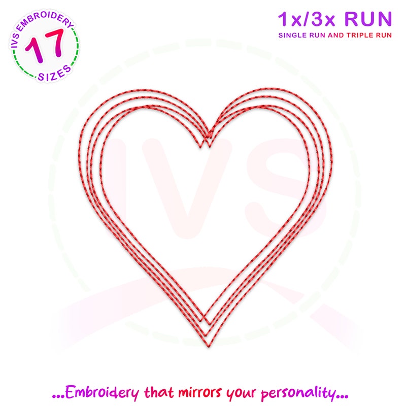 Heart Embroidery - Etsy