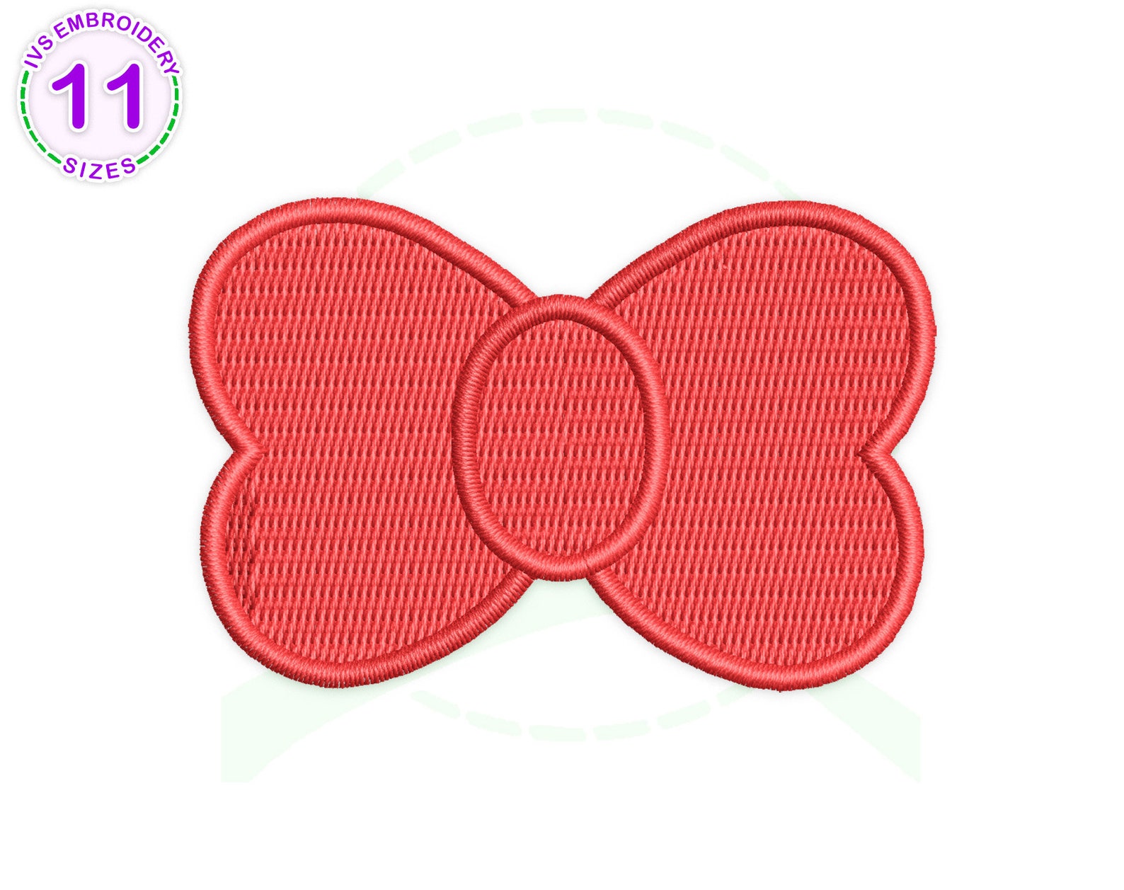 Bow Embroidery Design Hairbow Machine Embroidery Bow | Etsy