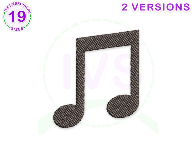 Music Note Embroidery Design Music Embroidery Music Note - Etsy