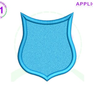 Police Shield Applique Embroidery Design Police Shield - Etsy